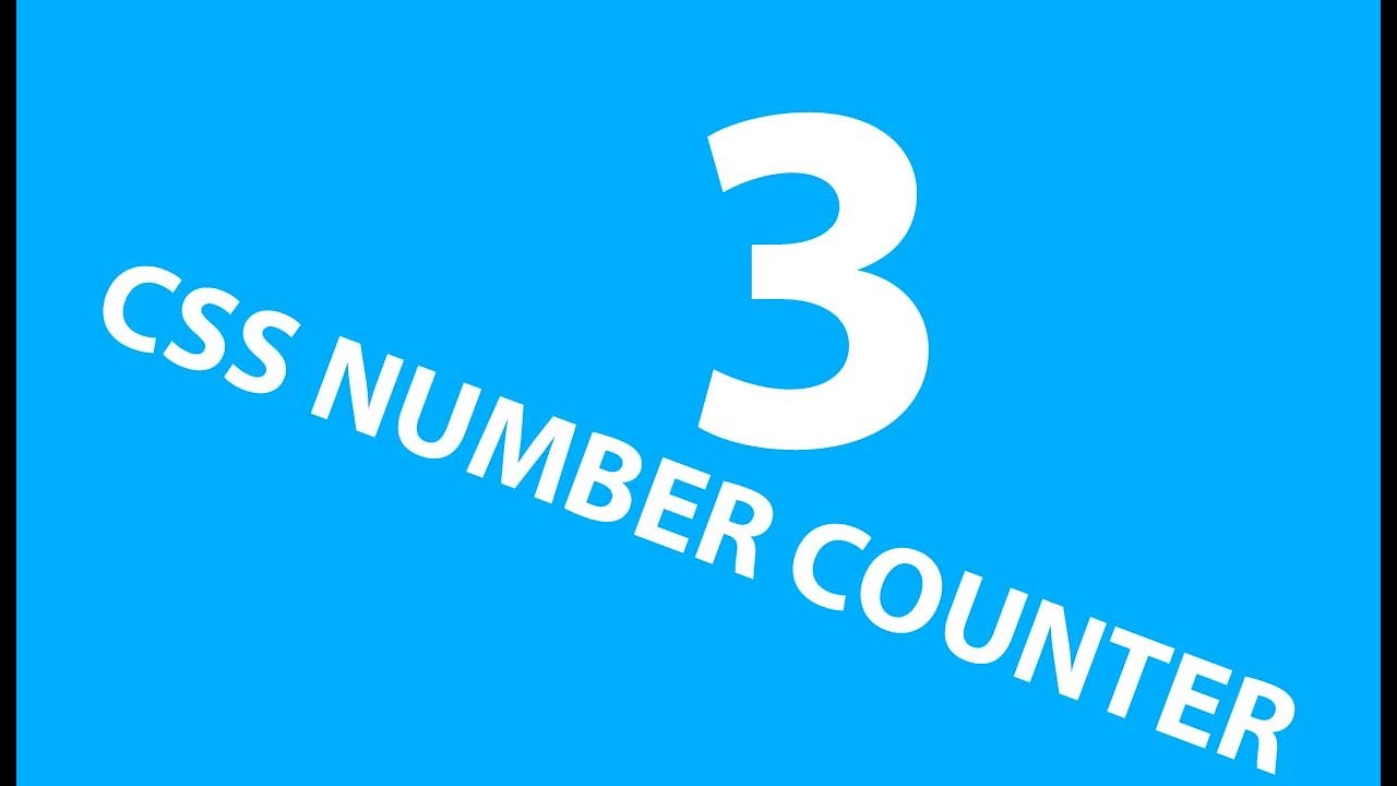 CSS 3D Number Countdown Animation Effects Html CSS | Tutorials Design