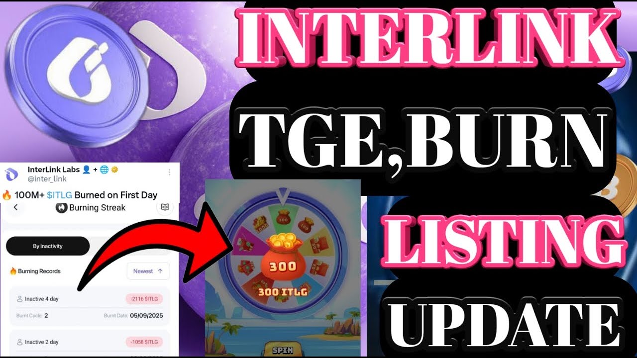 Interlink TGE Update।Interlink Burning Update। Interlink Listing Latest Update। ITLG Launch Update।