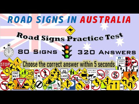 ROAD SIGNS Practice Test - AUSTRALIA