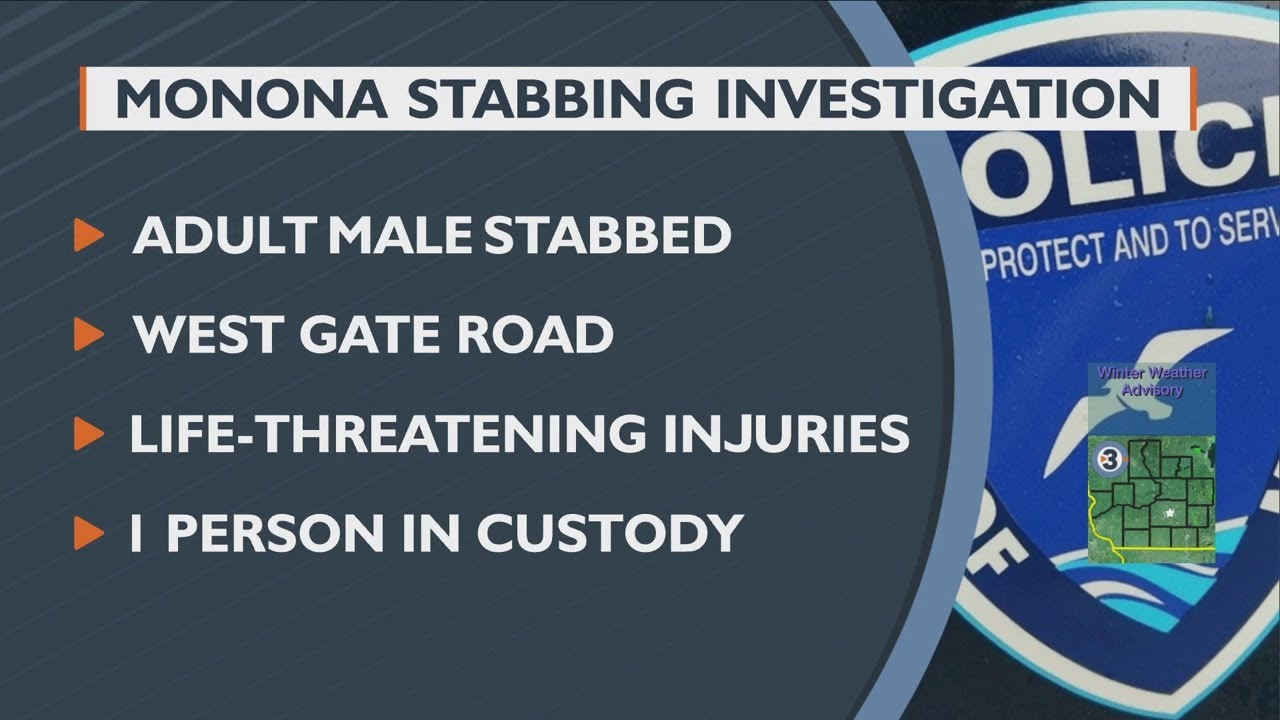 Man suffers potentially life-threatening injuries in Monona stabbing, police say