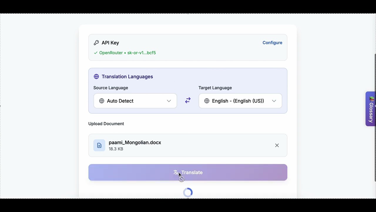 Gemini Translator Devpost Hackaton