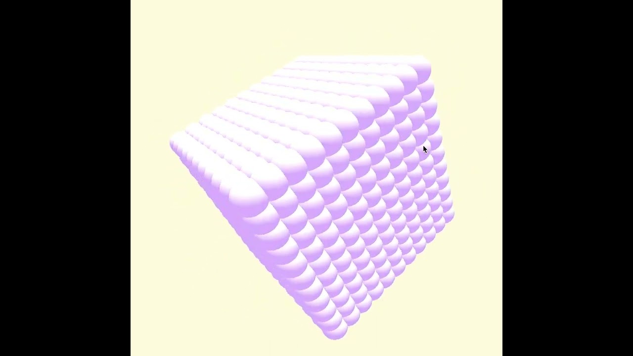 p5.js Cubes to Spheres