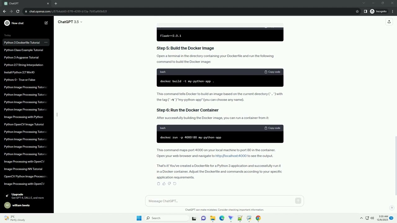 python 3 dockerfile example
