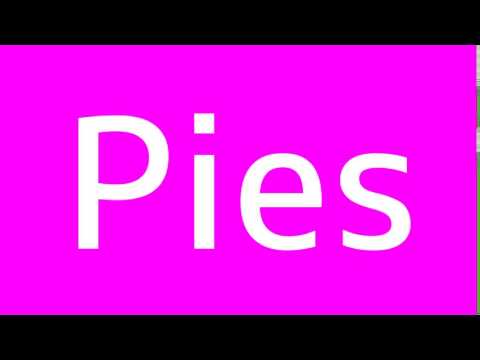 How to say Feet in Spanish