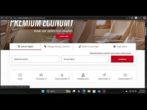 How to online check in Emirates airline