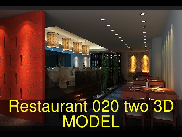Restaurant 020 Two 3D Model - FlatPyramid