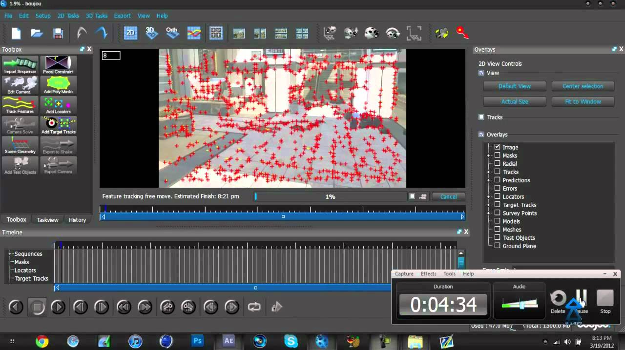 2D Motion Tracking Tutorial(Boujou)