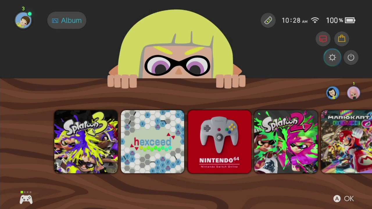 Two Inklings - A Splatoon 3 Nintendo Switch Theme Pack