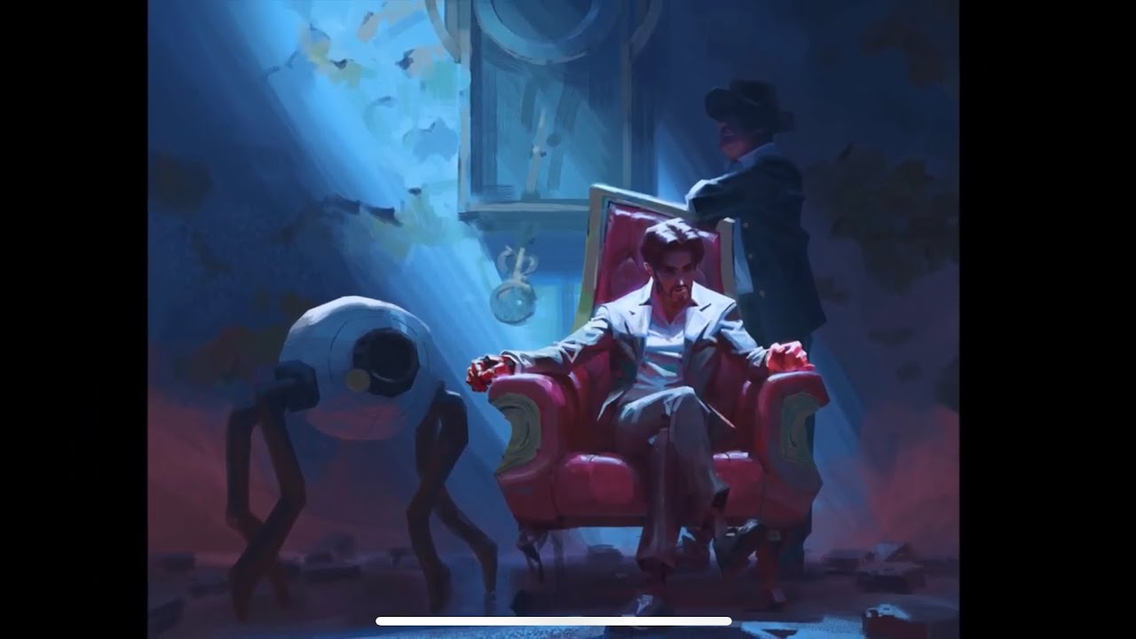 Digital Painting Process- Plan B- Clock（dramatic light setting)