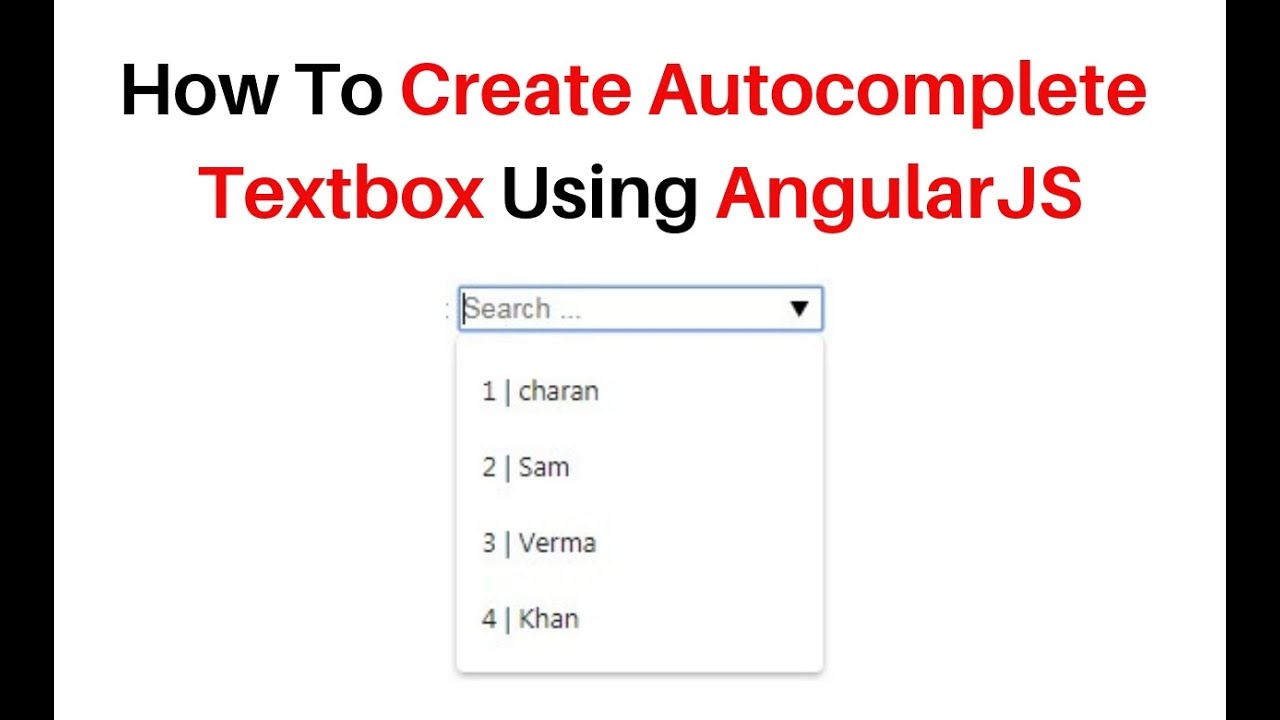 autocomplete textbox using angularjs 1.5.11 example