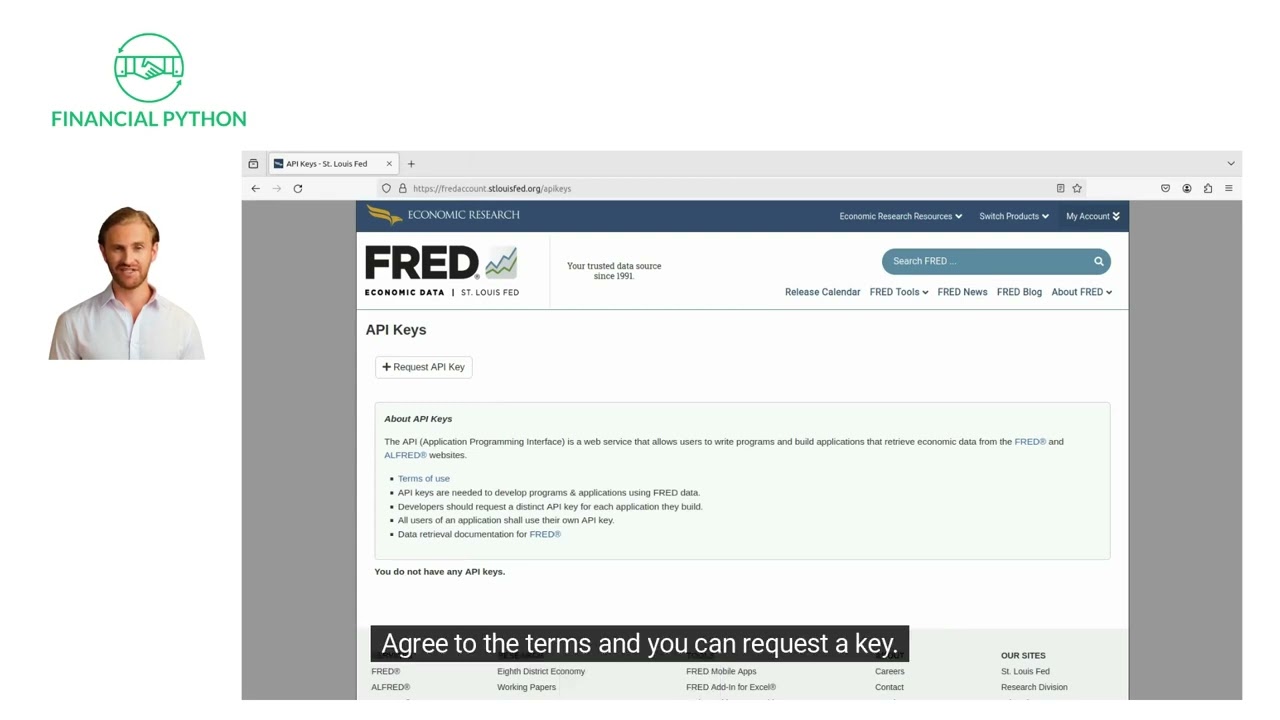 Access FRED API Key