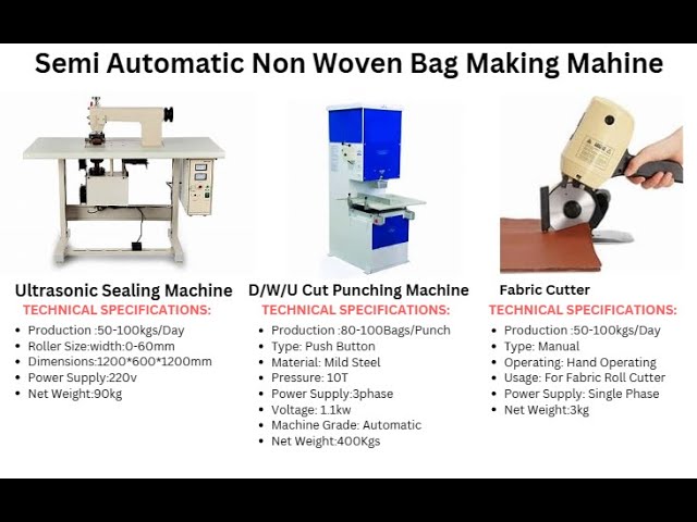 Bag Making Machine - Fully Automatic Non-Woven Box Bag Making Machine ...