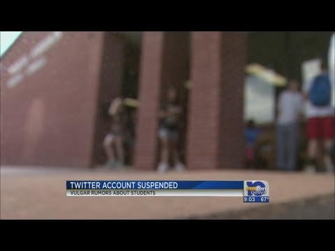 Offensive twitter account 'suspended'