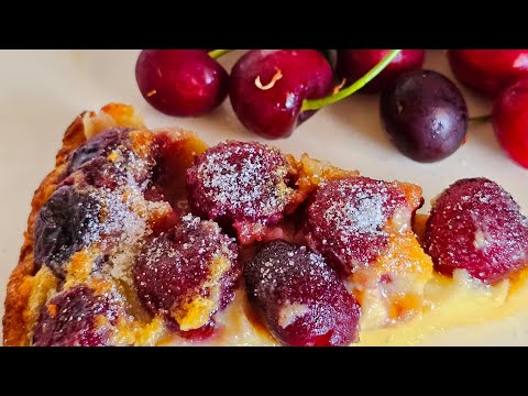 Cherry Clafoutis | French Dessert Classic Cherry Clafoutis | Cherry Custard Pie