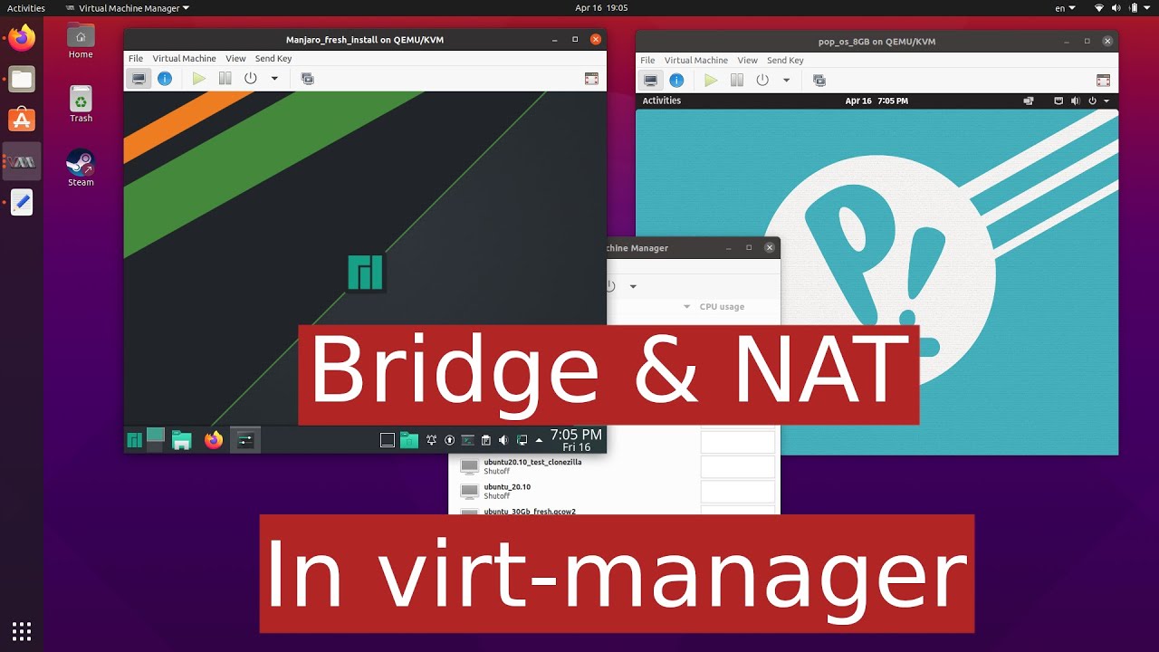 qemu/kvm bridge and NAT networking