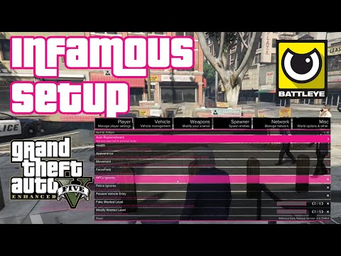 How to set up Infamous Mod Menu for GTA Online E&E working Battle Eye Bypass