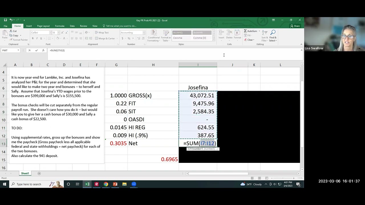 Practice Payroll Problem #3