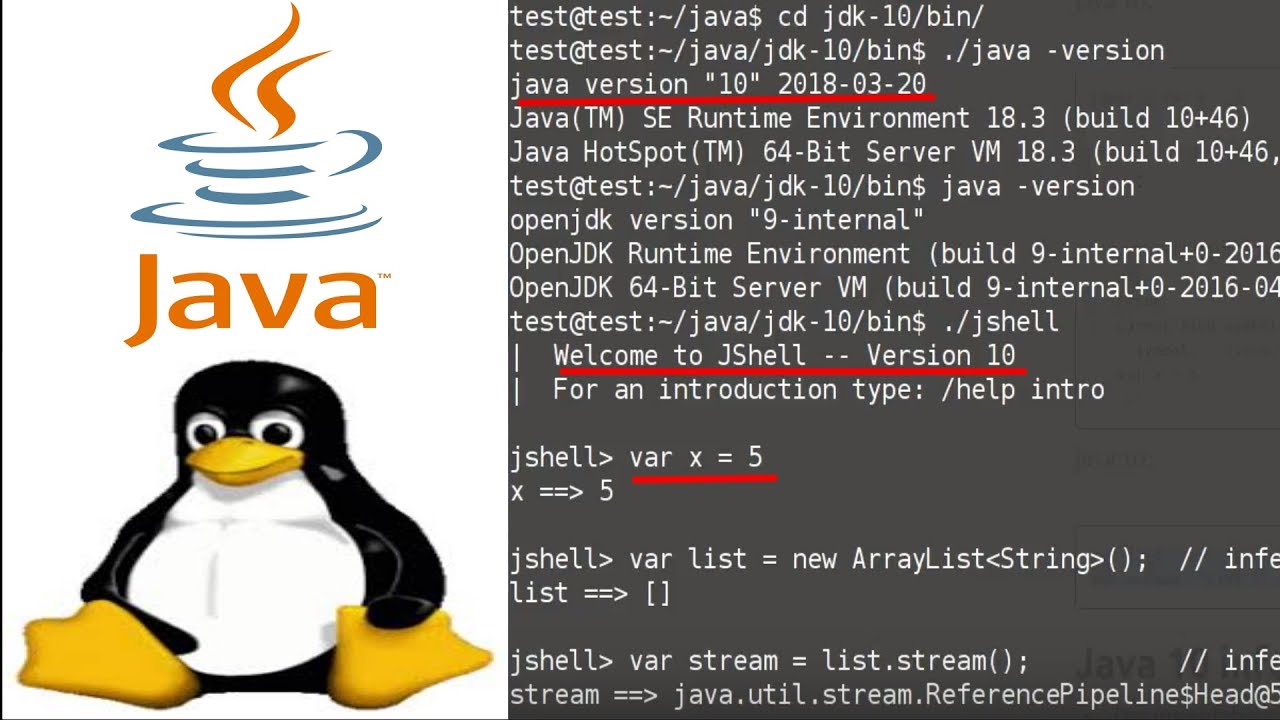 java 10 install on ubuntu and whats new