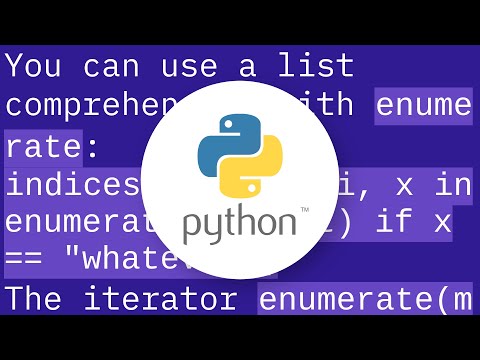 How to find all occurrences of an element in a list