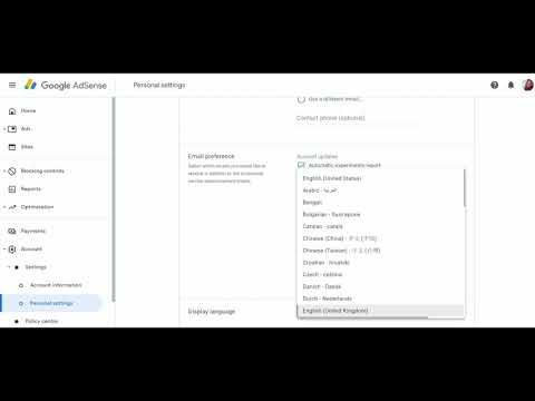 How to change sort code to routing number in google AdSense ?