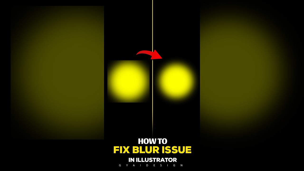 How to fix blur issue in illustrator - Illustrator tutorials #shorts