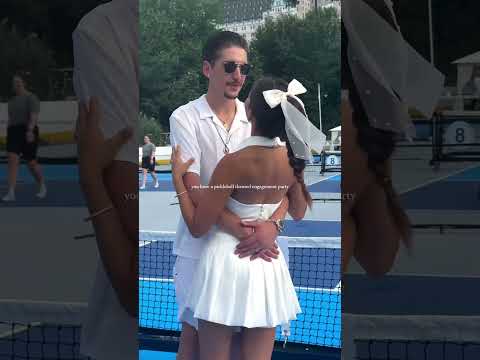 The Coolest PickleBall Engagement Party…via: @SoBridalSocial #wedding #viralvideo