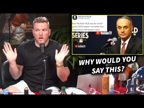 Pat McAfee Reacts To Rob Manfred's Surprising Admission About The MLB Negotiations