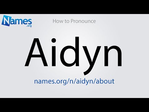 How to Pronounce Aidyn