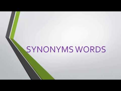 50 PLUS SYNONYMS WORDS PART-1
