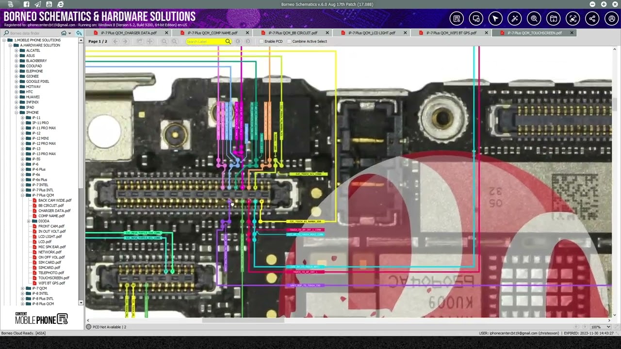 iPhone 7 Plus Qualcomm Schematic Diagram Borneo