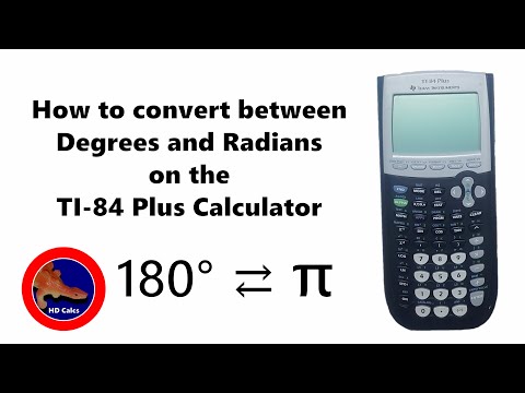 How to convert between Degrees and Radians on the TI-84 Plus Calculator