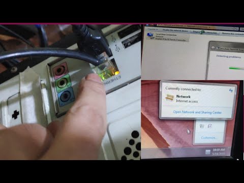 How to connect internet cable with computer pc laptop, internet cable computer se kaise connect Kare