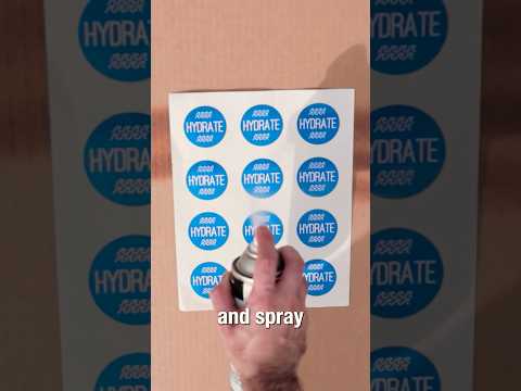 How To Waterproof Labels at Home! (DIY Hack) | OnlineLabels #smallbusiness #labels #stickerprinting