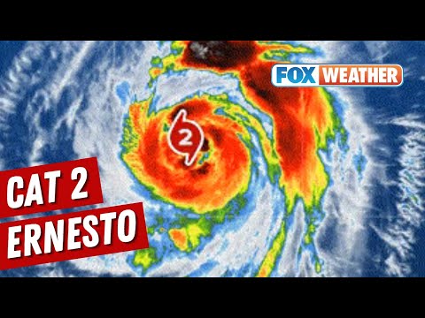 Hurricane Ernesto Strengthens Into A Category 2 Cyclone the Atlantic Ocean