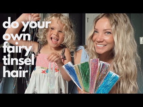 Do your own fairy tinsel hair - quick & easy - how to add literal sparkle to your life :)