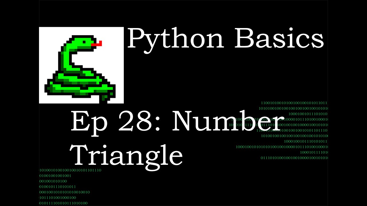 Python Basics Number Triangle