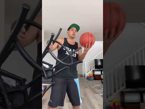 Can you spin a basketball on a chair? ๐ช #basketball #chair