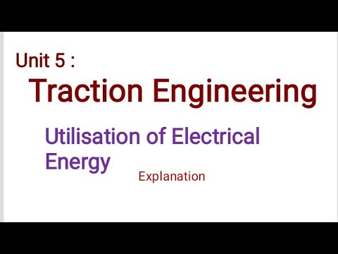 ELECTRIC TRACTION Unit : 5 Utilisation of Electrical Energy
