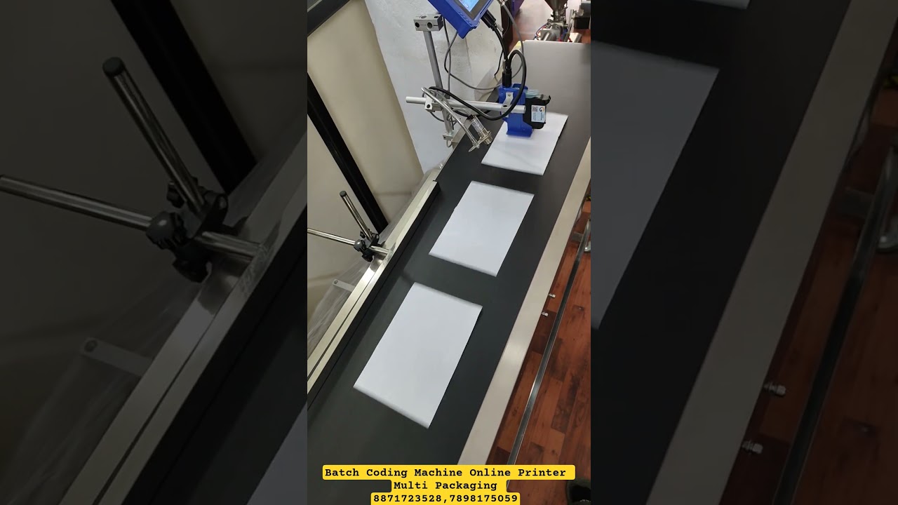25MM ONLINE BATCH CODING MACHINE WITH CONVEYOUR MODEL #8871723528 #multipackaging