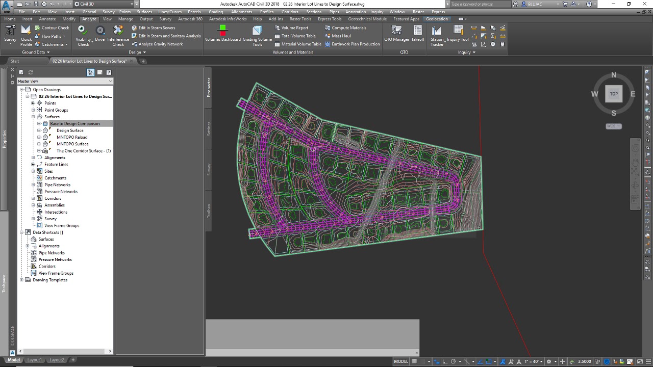 Subdivision Design (12 ) - Creating a  Volume Comparison Surface