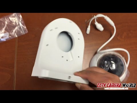 How to install your mini dome security camera to a wall mount bracket