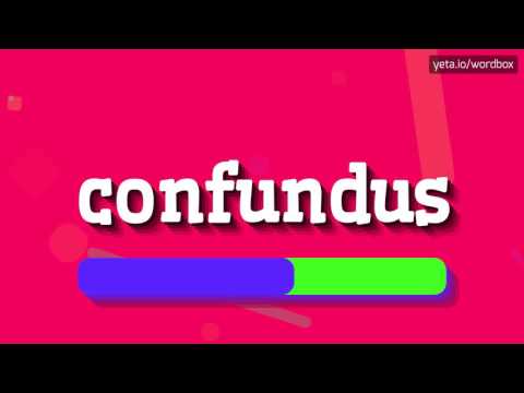 CONFUNDUS - HOW TO PRONOUNCE IT? #confundus