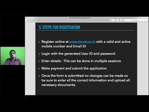 CAT 2021 Application Form Tutorial