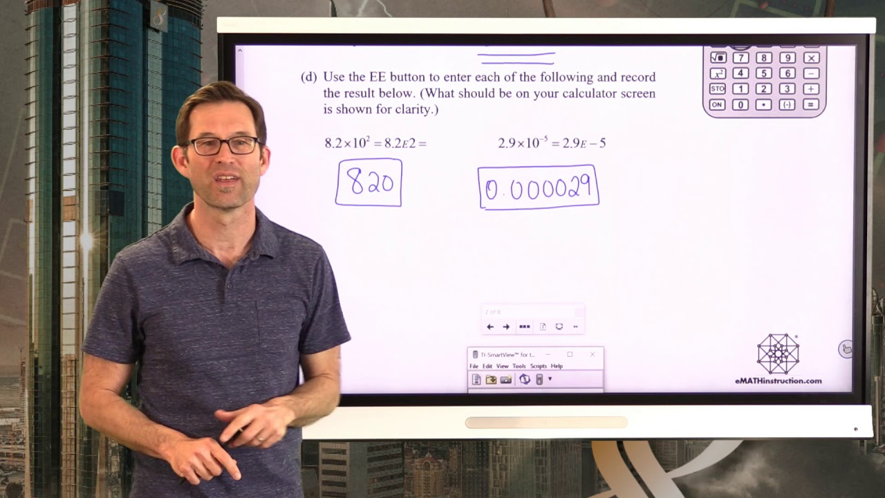 N-Gen Math 8.Unit 10.Lesson 4.Scientific Notation on the Calculator