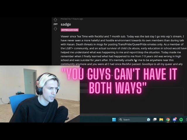 "It's hypocritical" - xQc addresses concerns about his audience being ...