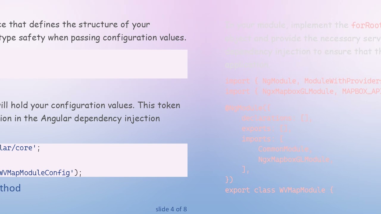 How to Pass Configuration to a Module in Angular Using forRoot