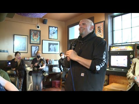US Senate candidate John Fetterman holds meet-and-greet in York
