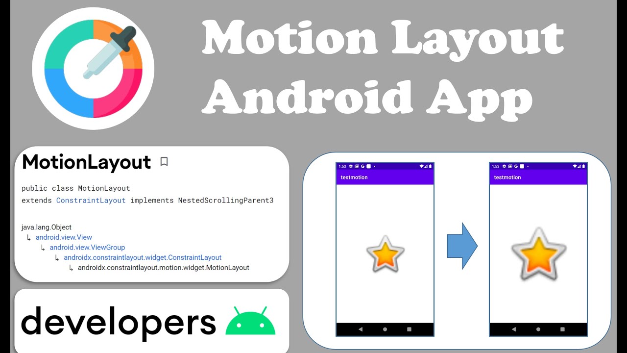Motion Layout Tutorial 2022 | Android Developer | code share