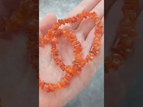 orange carnelian bracelet by Julys moon