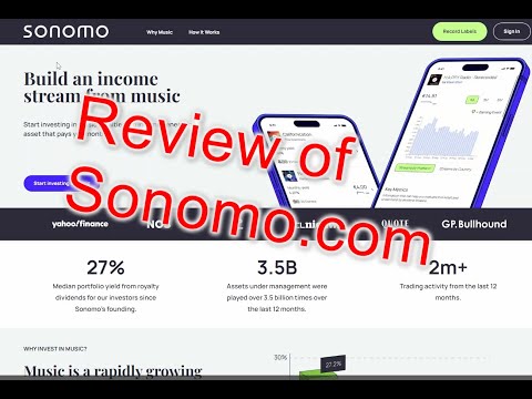 Review of Sonomo.com - Fractional Royalty Investment Site